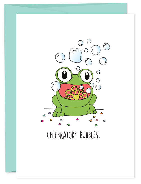 Celebratory Bubbles Greeting Card – Humdrum Paper