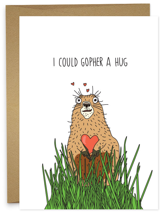 Gopher A Hug Card – Humdrum Paper