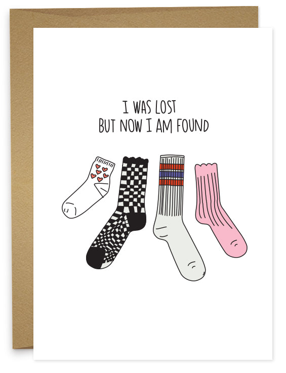 I Was Lost and Now I'm Found Greeting Card – Humdrum Paper