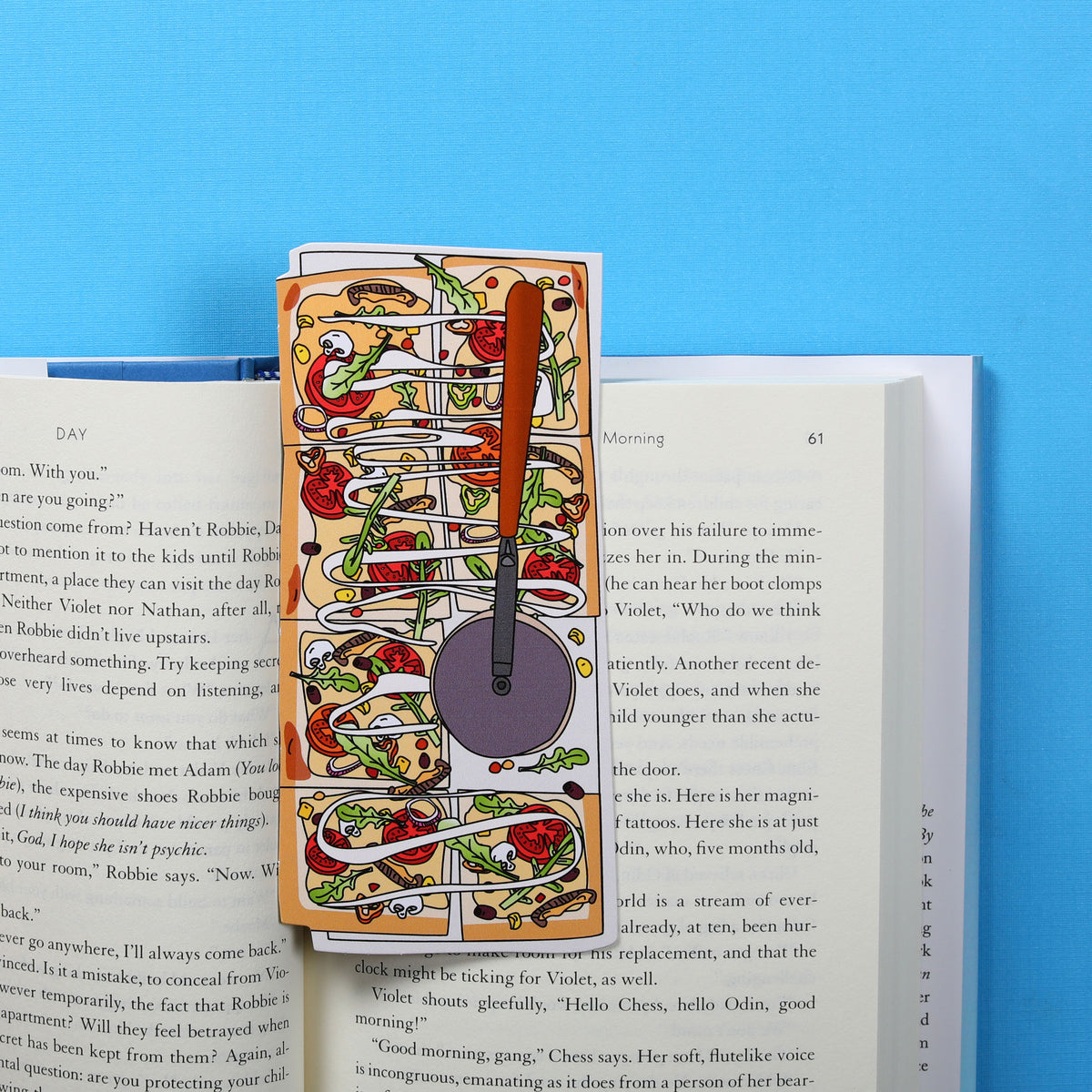 Veggie Pizza Bookmark – Humdrum Paper