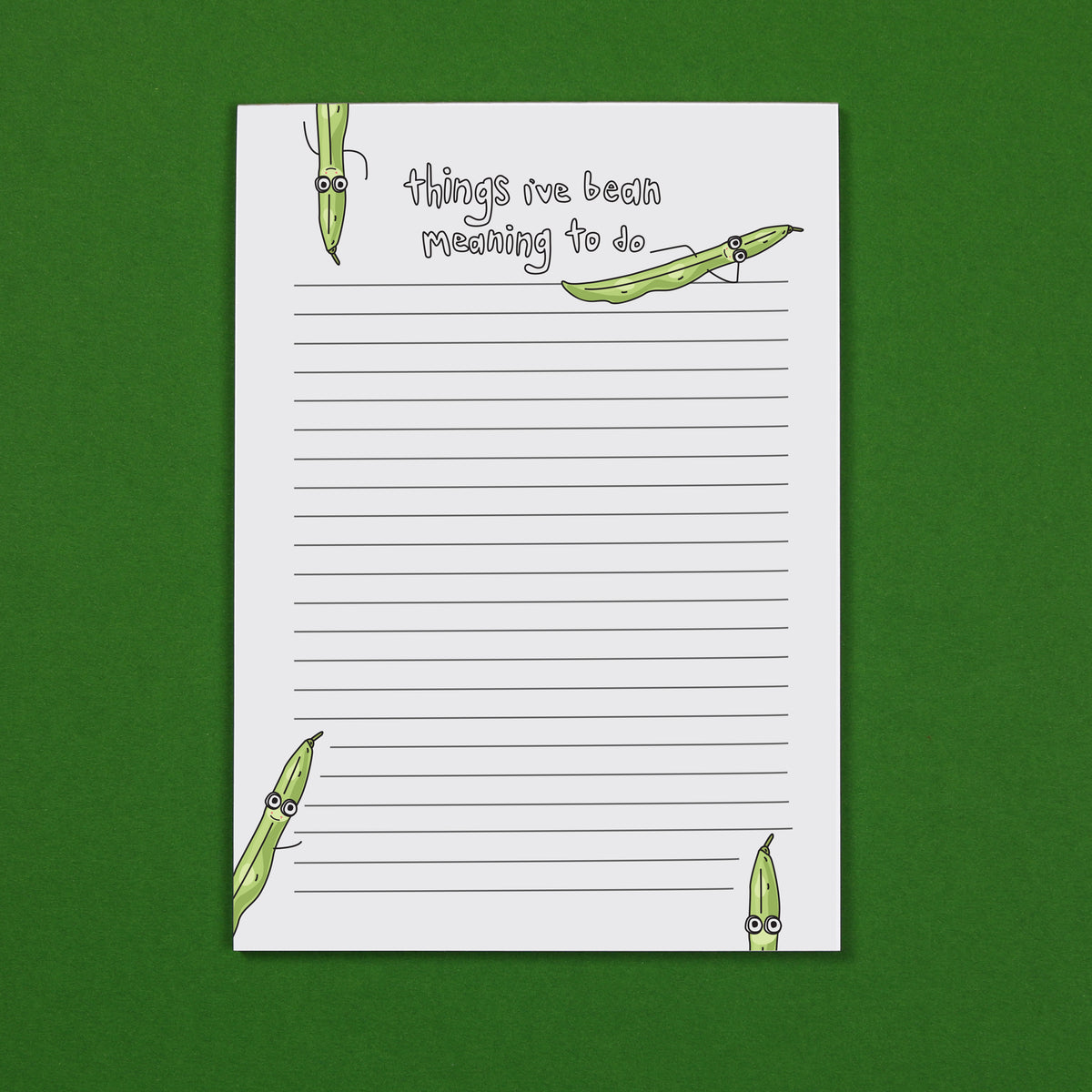Bean Meaning To Do Notepad – Humdrum Paper