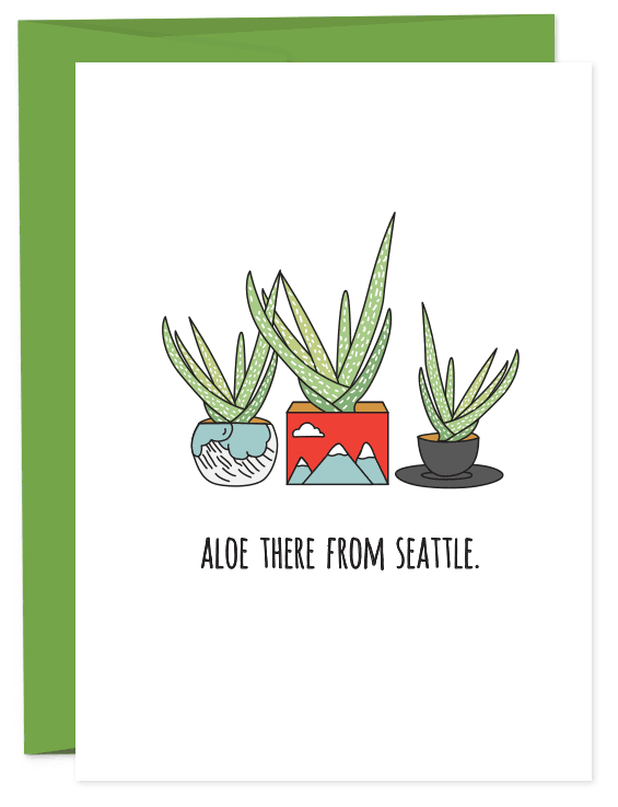 Aloe There From Seattle Card – Humdrum Paper