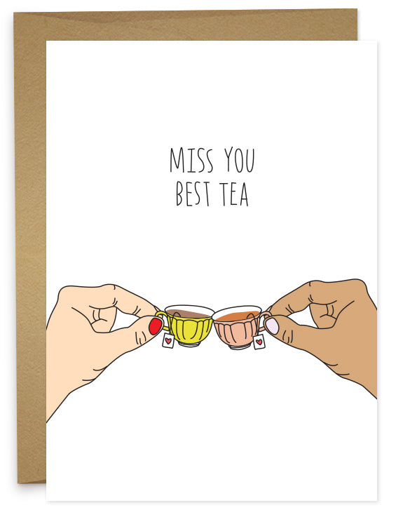 Missing You Best Tea Card – Humdrum Paper