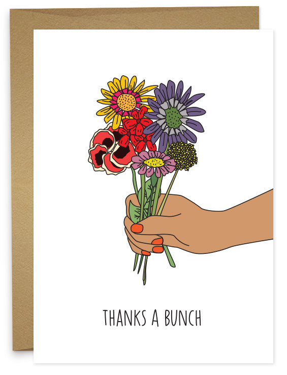 Thanks a Bunch Card – Humdrum Paper