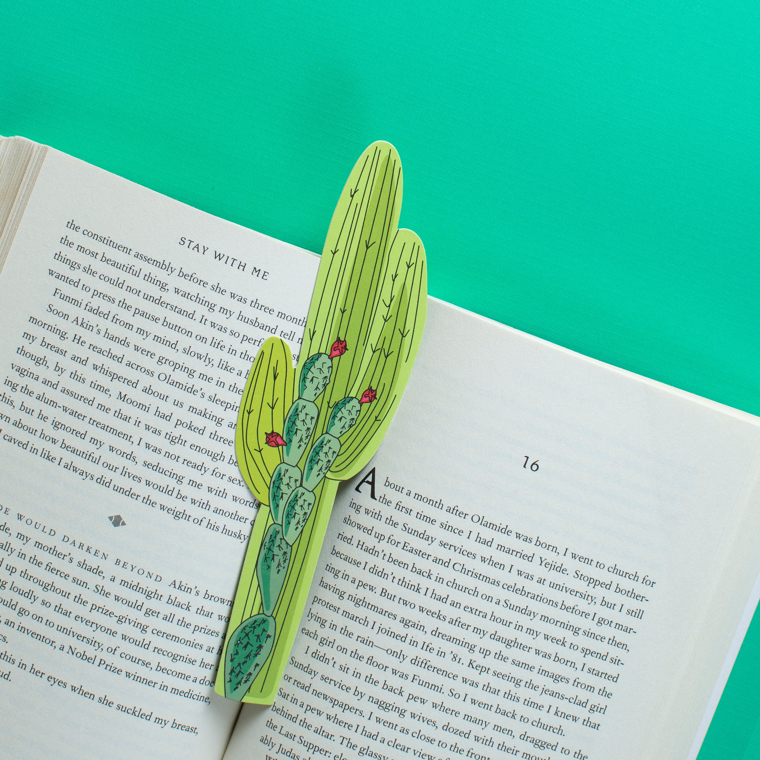 Cactus Bookmark – Humdrum Paper