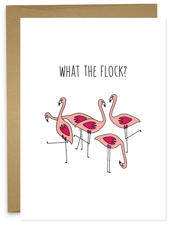 What the Flock Card – Humdrum Paper